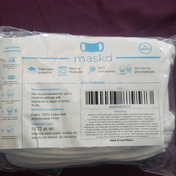 maskd | Accessories | Maskd Face Masks | Poshmark